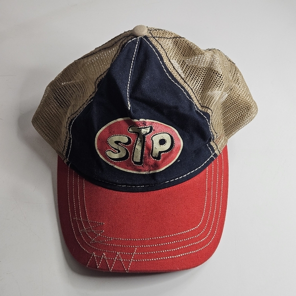 Accessories | Stp Motor Oil Logo Snapback Trucker Adjustable Hat | Poshmark